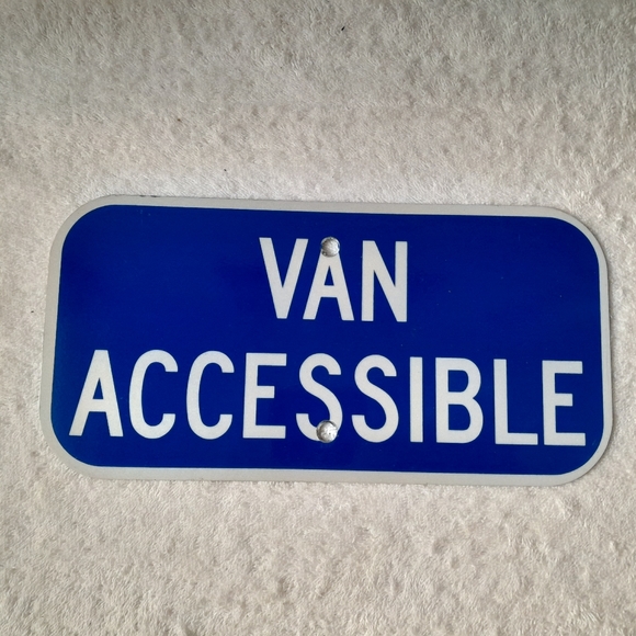 Accessories | Handicap Van Accessible Sign Blue White | Poshmark